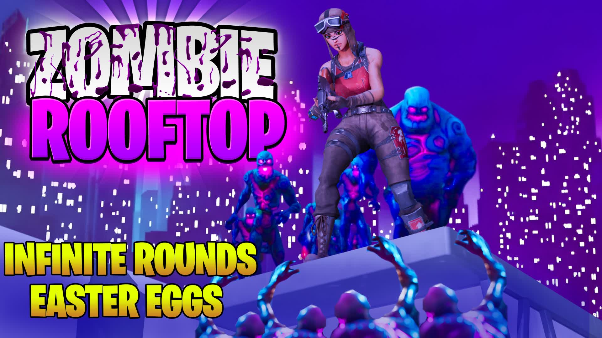 ZOMBIE ROOFTOP 🧟🏢 [ thyrosx ] – Fortnite Creative Map Code