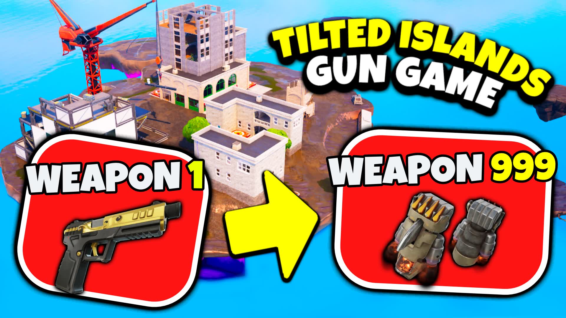 TILTED ISLANDS GUN GAME [ reiziv ] – Fortnite Creative Map Code